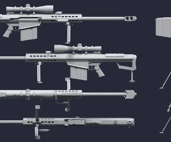 ArtStation - Sniper Rifle | Game Assets