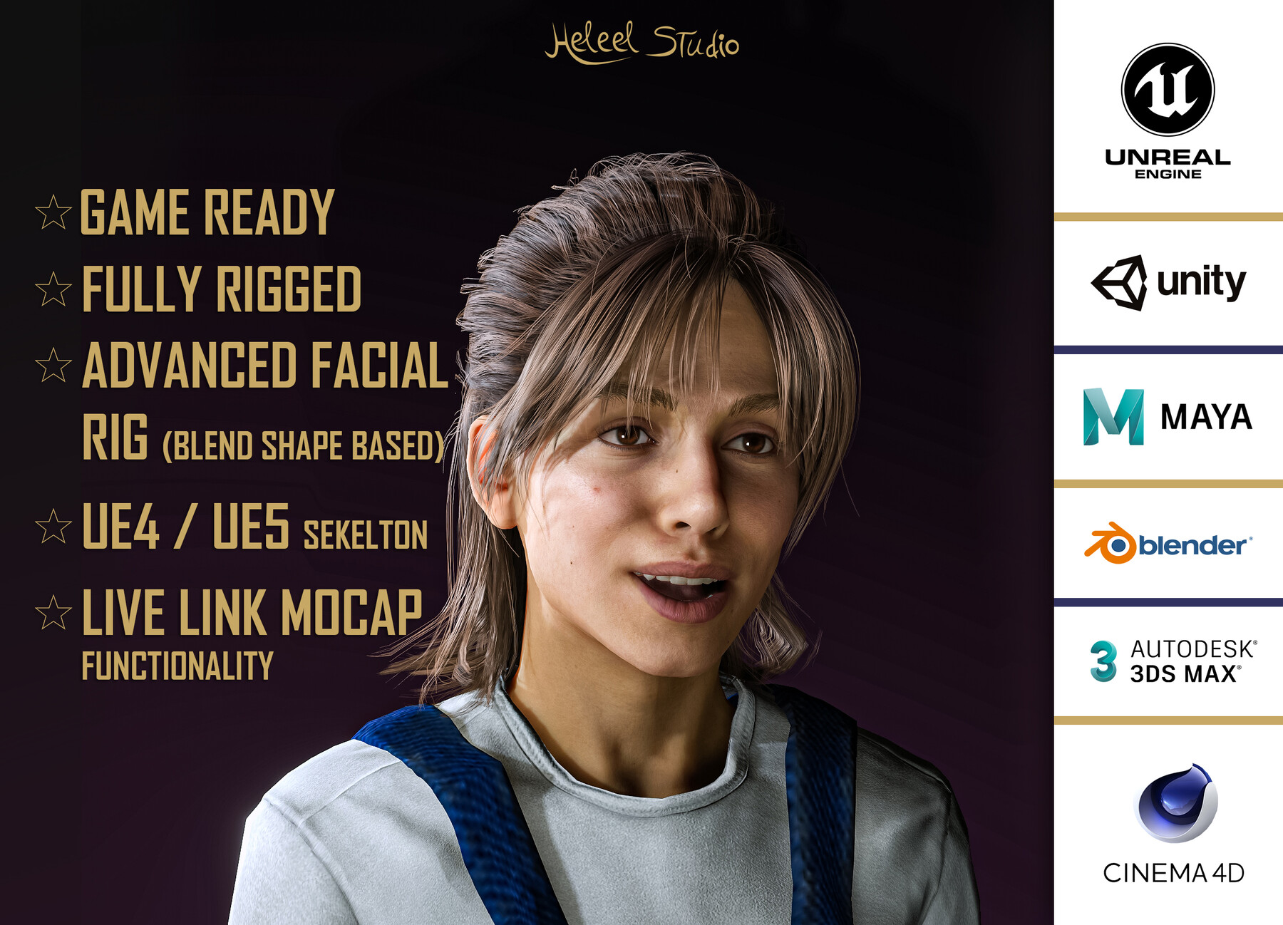 ArtStation - High Quality Realistic Worker Woman Character | Resources