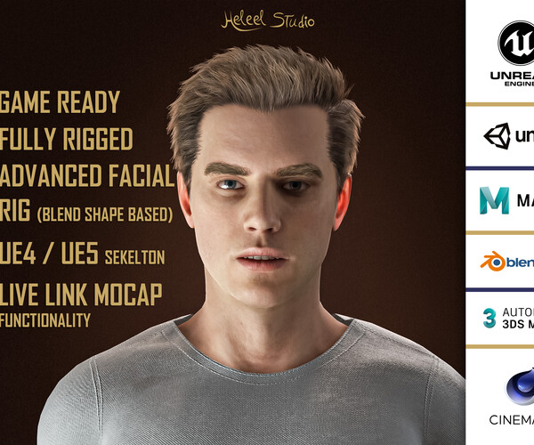 ArtStation - High Quality Realistic Casual Man in Short Character ...