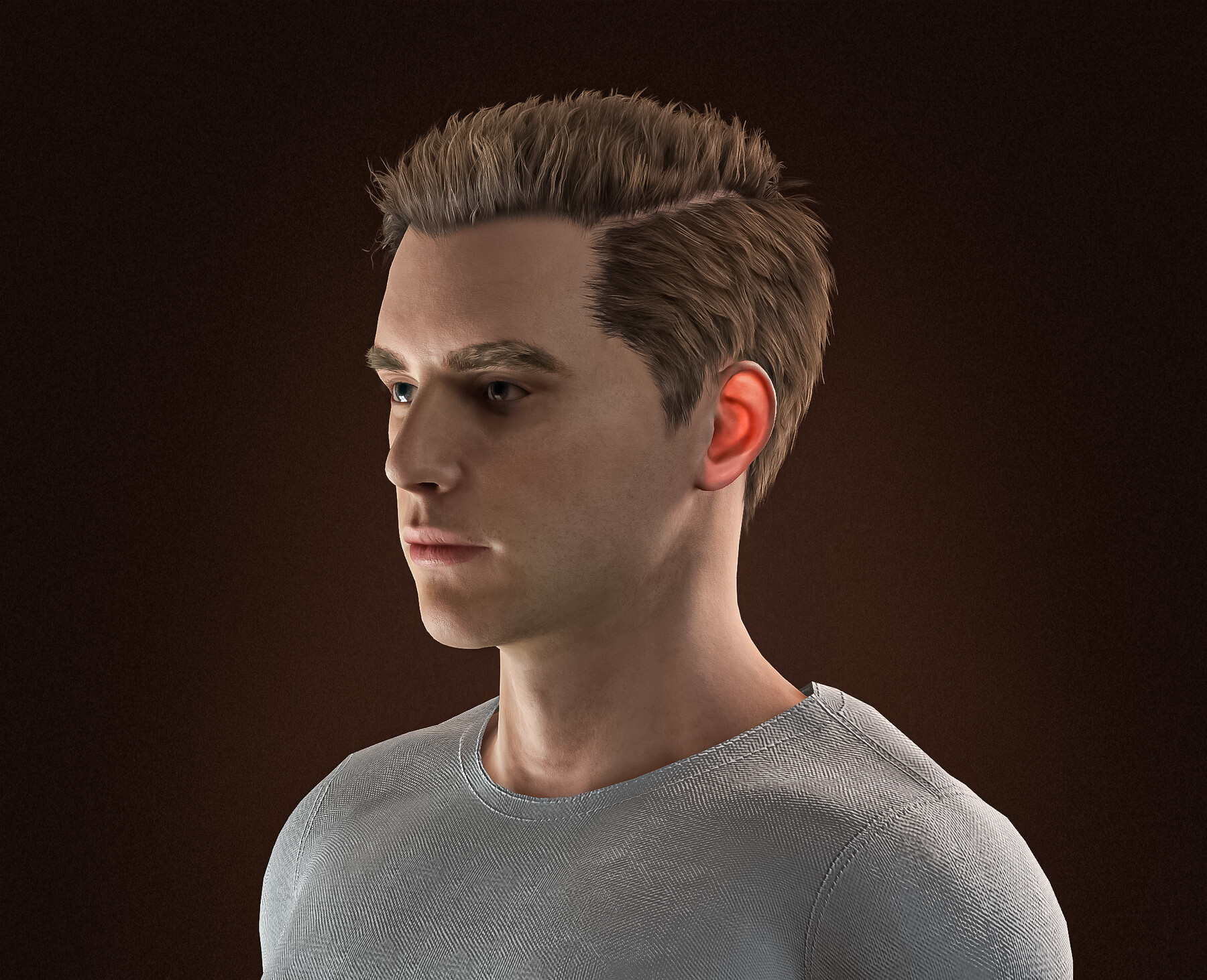 ArtStation - High Quality Realistic Casual Man in Short Character ...