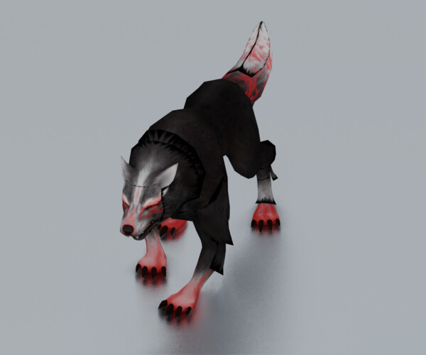 ArtStation - WOLF GAME READY 3D MODEL LOW POLY | Game Assets