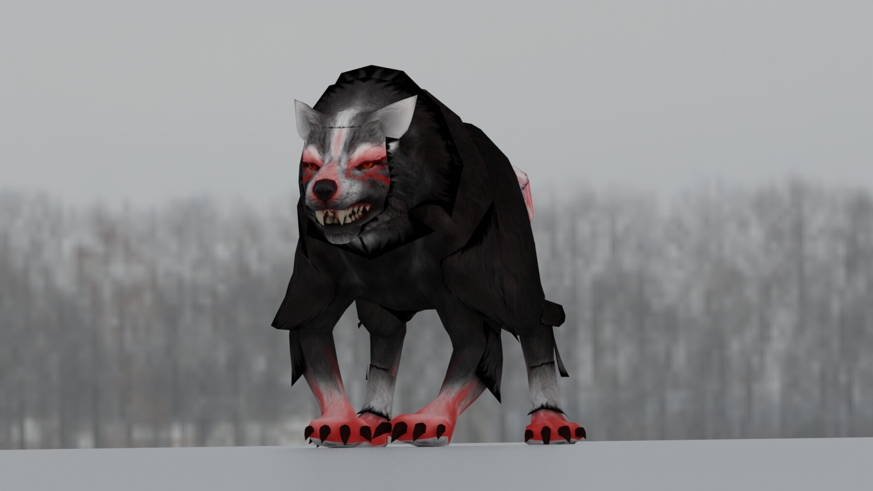 ArtStation - WOLF GAME READY 3D MODEL LOW POLY | Game Assets