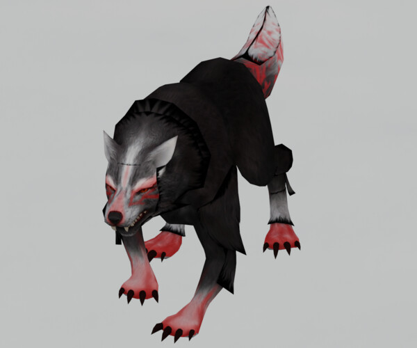 ArtStation - WOLF GAME READY 3D MODEL LOW POLY | Game Assets