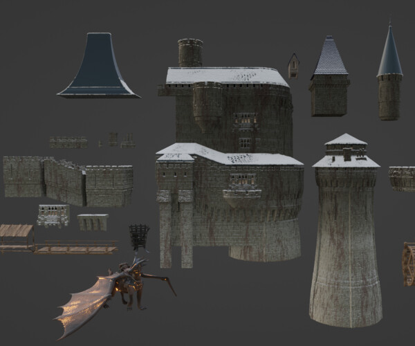 ArtStation - Castle Kitbash | Resources