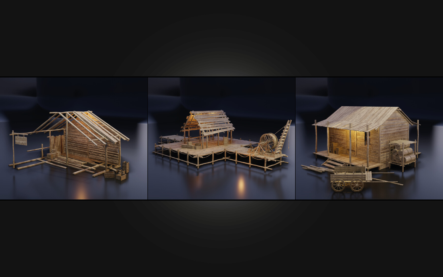 ArtStation - 100+medieval house & asset pack vol 01 | Game Assets