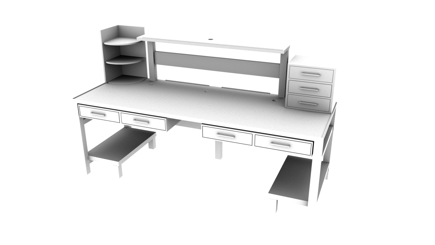 ArtStation - 3D COMPUTER TABLE | Resources