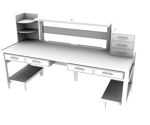 ArtStation - 3D COMPUTER TABLE | Resources