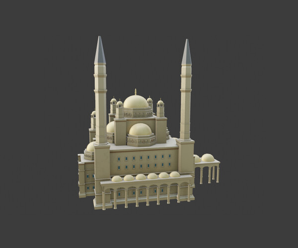 ArtStation - STYLIZED MOSQUE GAME READY LOW POLY | Game Assets