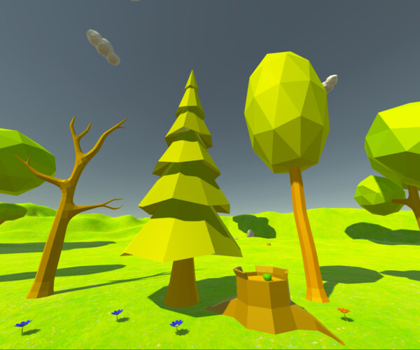 ArtStation - LOW POLY NATURE PACK V1.0 | Game Assets