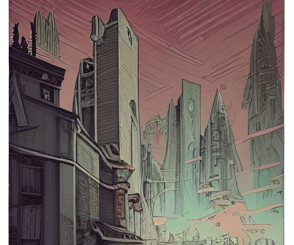 ArtStation - Line art perspective Comics Book Style 2000 jpg pack ...