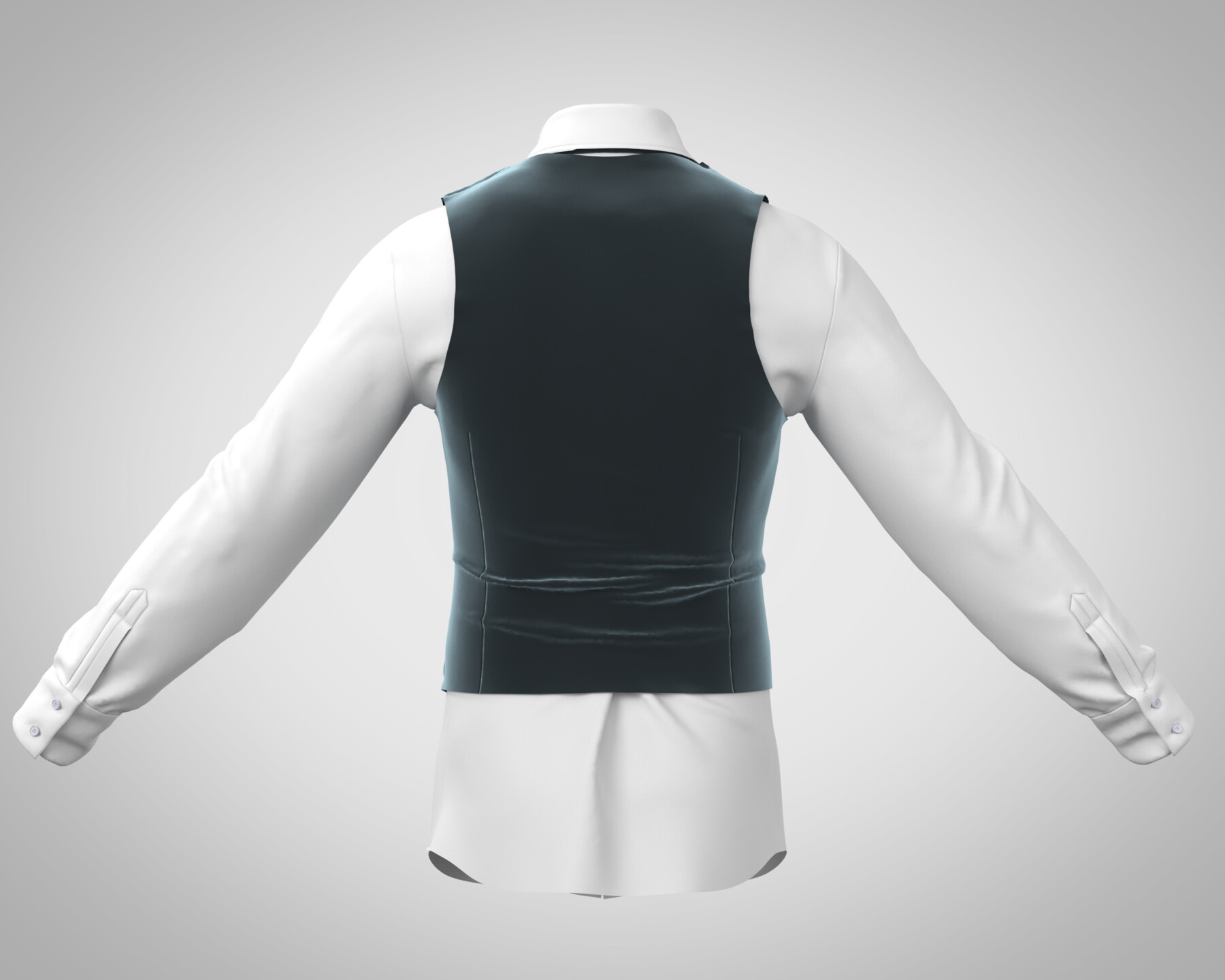 ArtStation - 5 Men's Vest +Zprj+Fbx+Obj | Game Assets