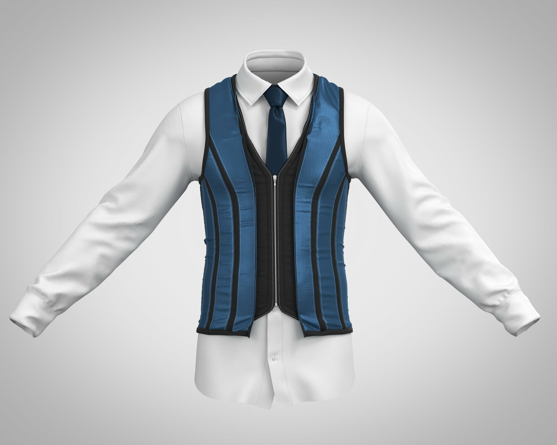 ArtStation - 5 Men's Vest +Zprj+Fbx+Obj | Game Assets
