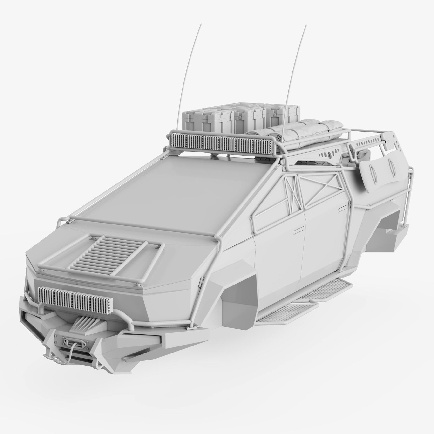 ArtStation - Tesla Cybertruck SUV Cover | Resources