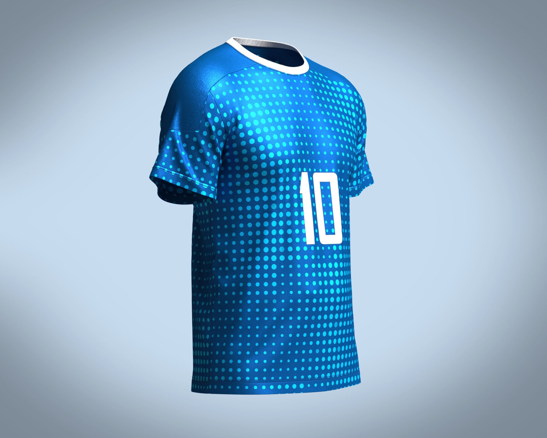 ArtStation - Soccer Blue Jersey Player-10 | Resources