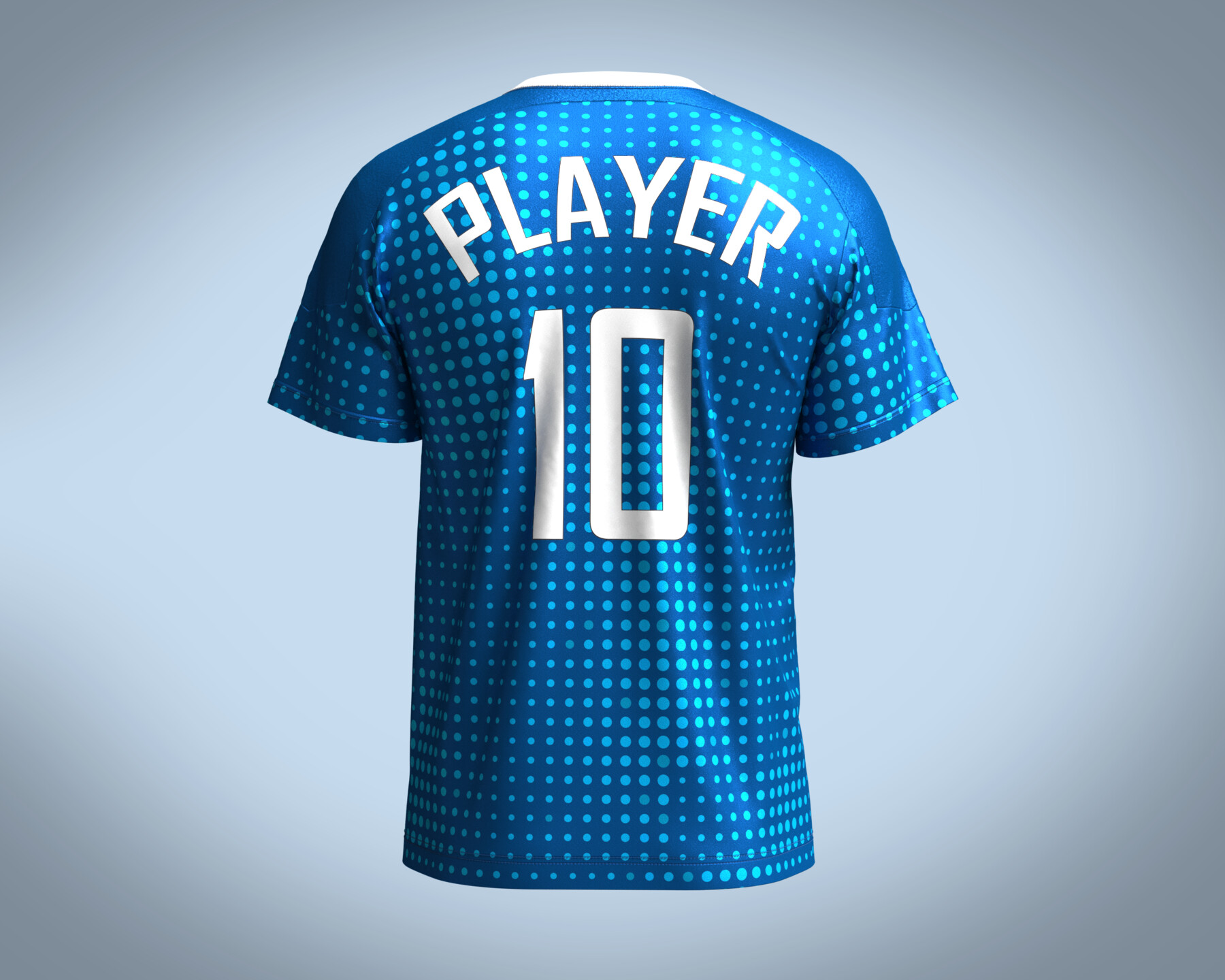 ArtStation - Soccer Blue Jersey Player-10 | Resources