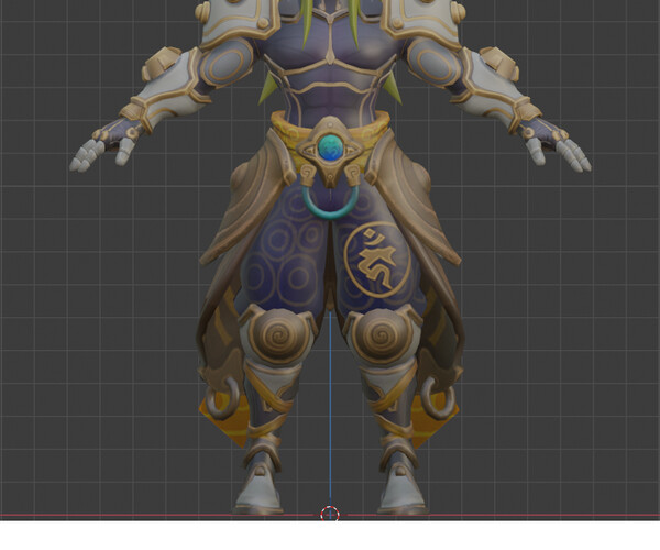 ArtStation - armour - monster - worrior - gamechar | Game Assets