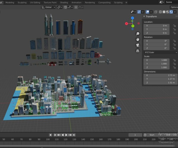 ArtStation - City 2 Metropolis Low-poly 3D model | Game Assets
