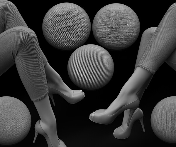 ArtStation - DETAILED FABRIC alpha brush bundle (tilable 2k tiff16bit ...