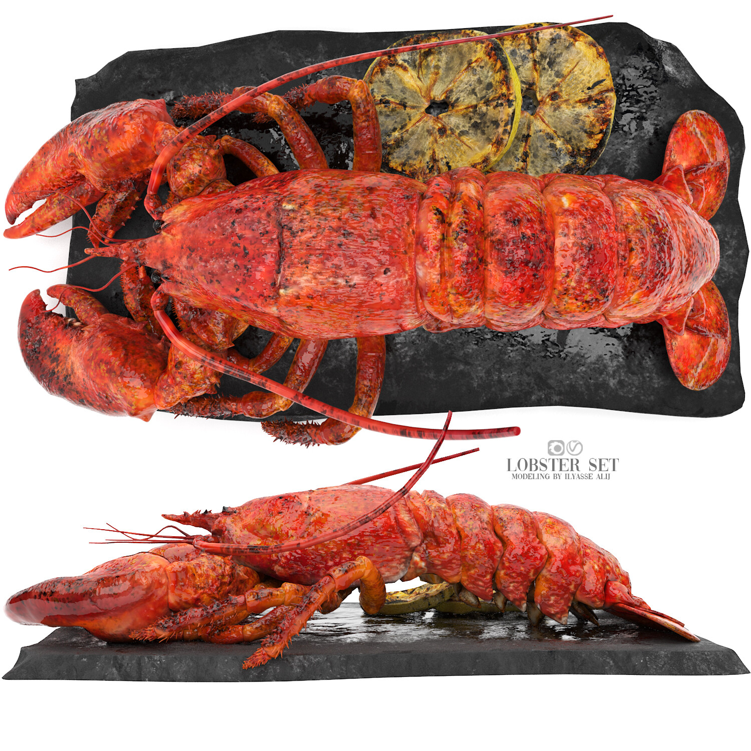 ArtStation - lobster set | Game Assets