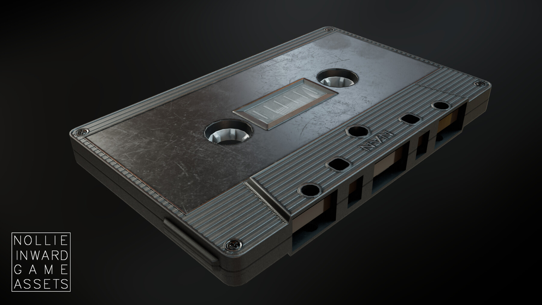 ArtStation - Cassette Tape Black | Game Assets