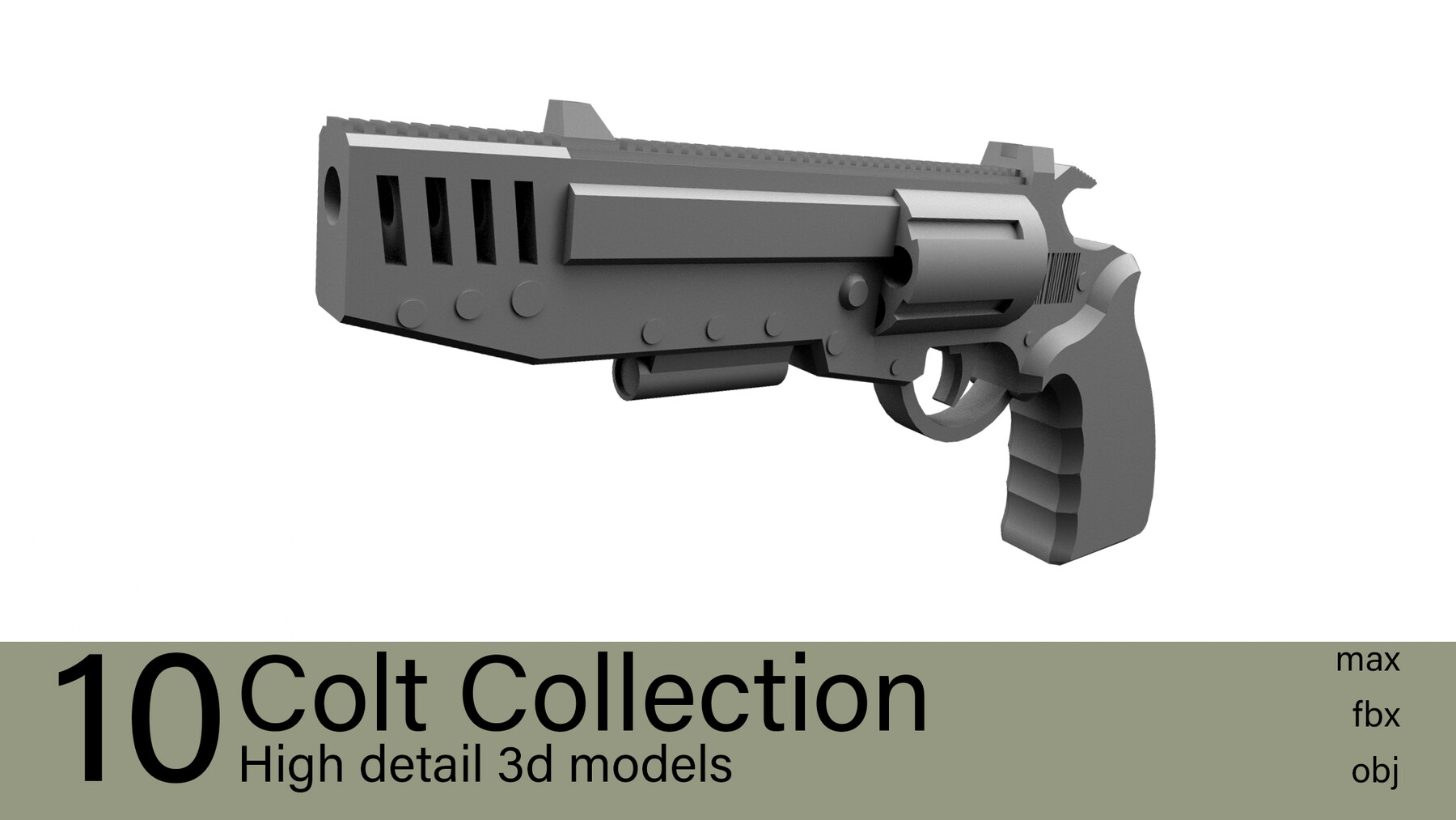 ArtStation - 10 Colt Collection 3d models-max.fbx.obj | Resources