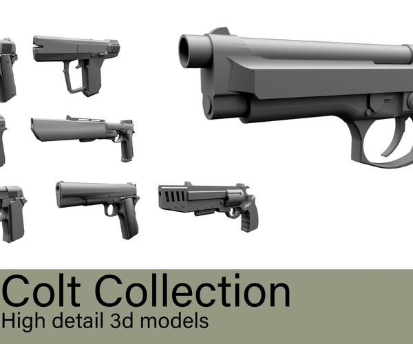 ArtStation - 10 Colt Collection 3d models-max.fbx.obj | Resources