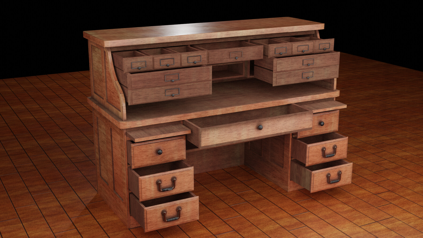 ArtStation - Roll Top Desk | Resources