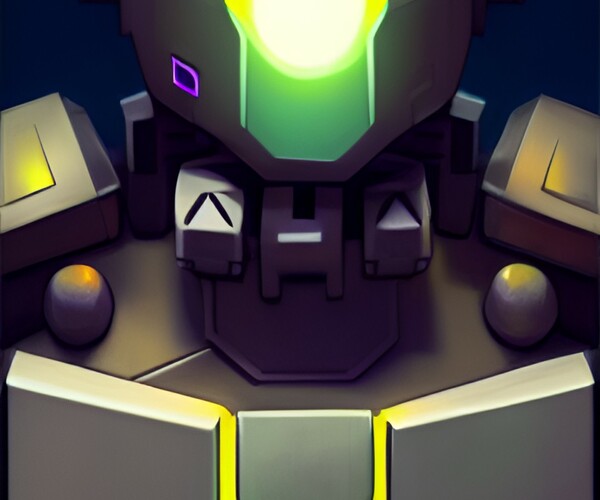 ArtStation - Bastion friendly watchbot 10k jpg collection Game Avatar | Artworks