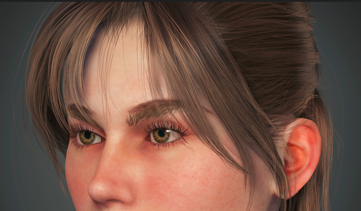 ArtStation - Female Nacked Complete Rigged 3d Character | Game Assets