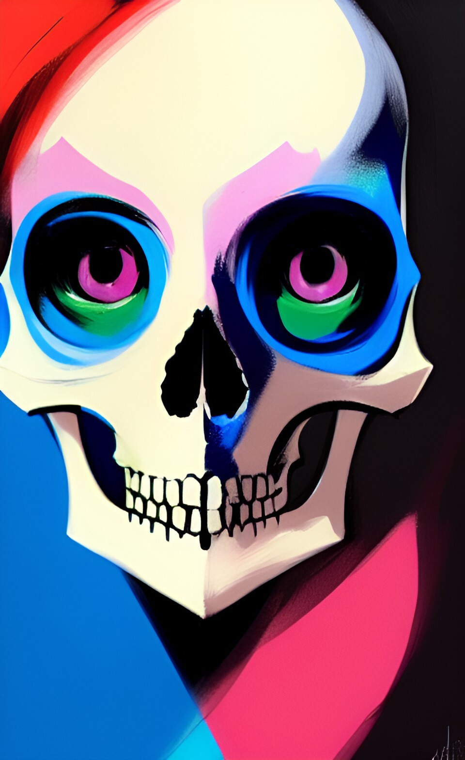 ArtStation - Lady Skull Face 1k jpg pack | Artworks