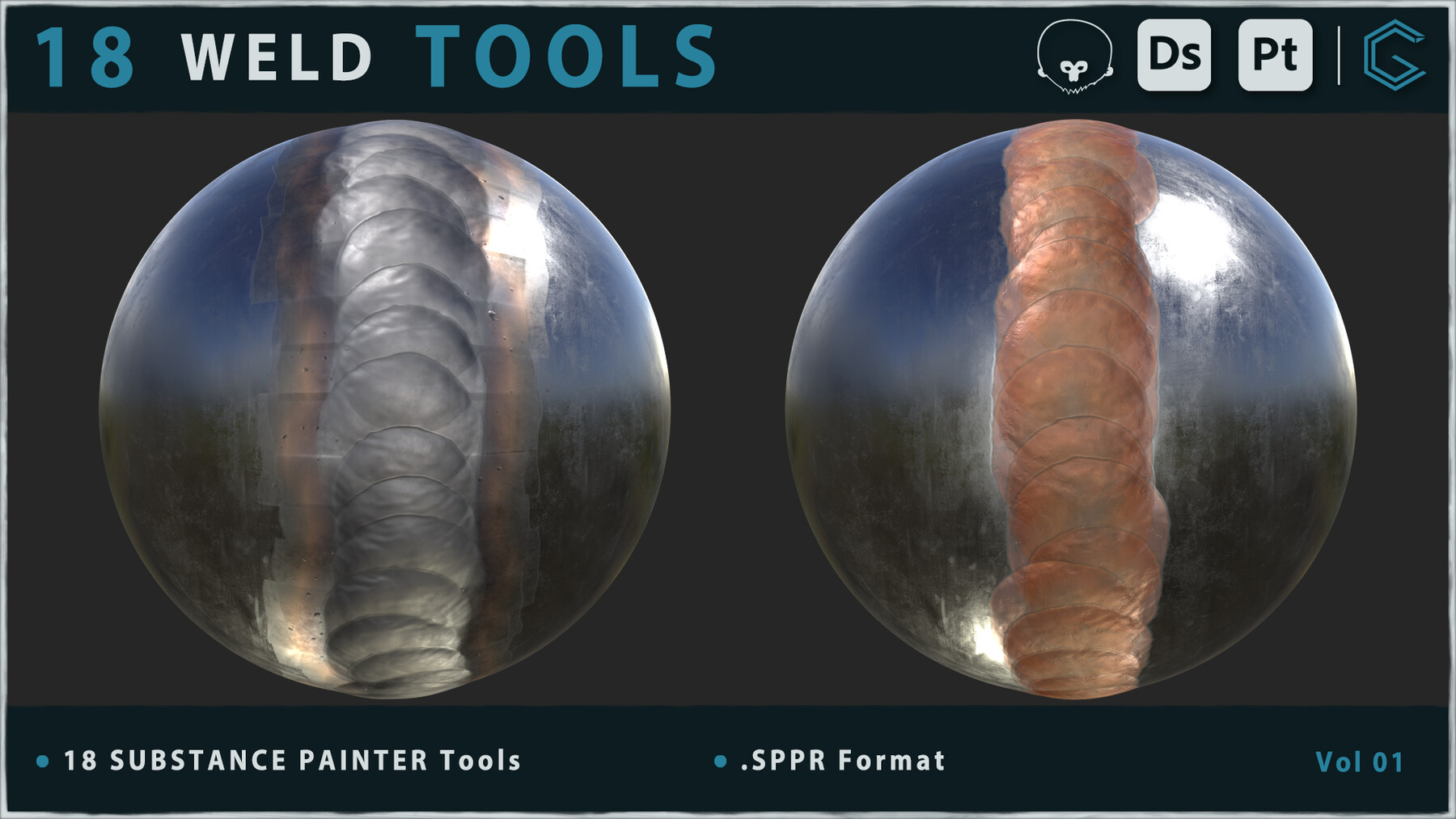 ArtStation - 18 Weld Tools | Brushes