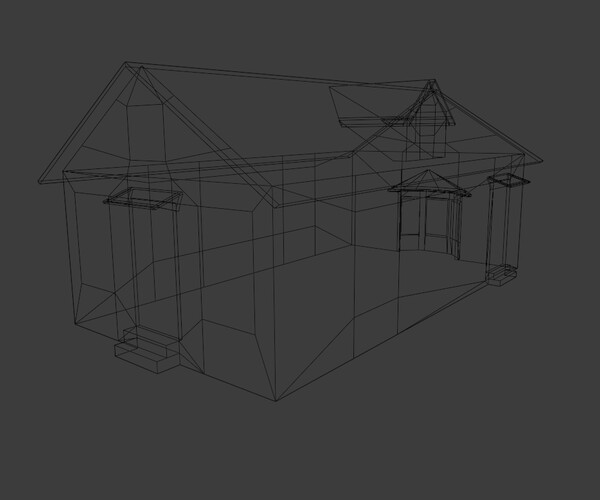 ArtStation - COTTAGE HOUSE GAME READY LOW POLY | Game Assets