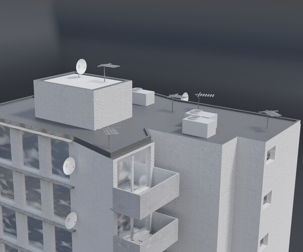 ArtStation - High Rise 1 - 3D-Model | Game Assets