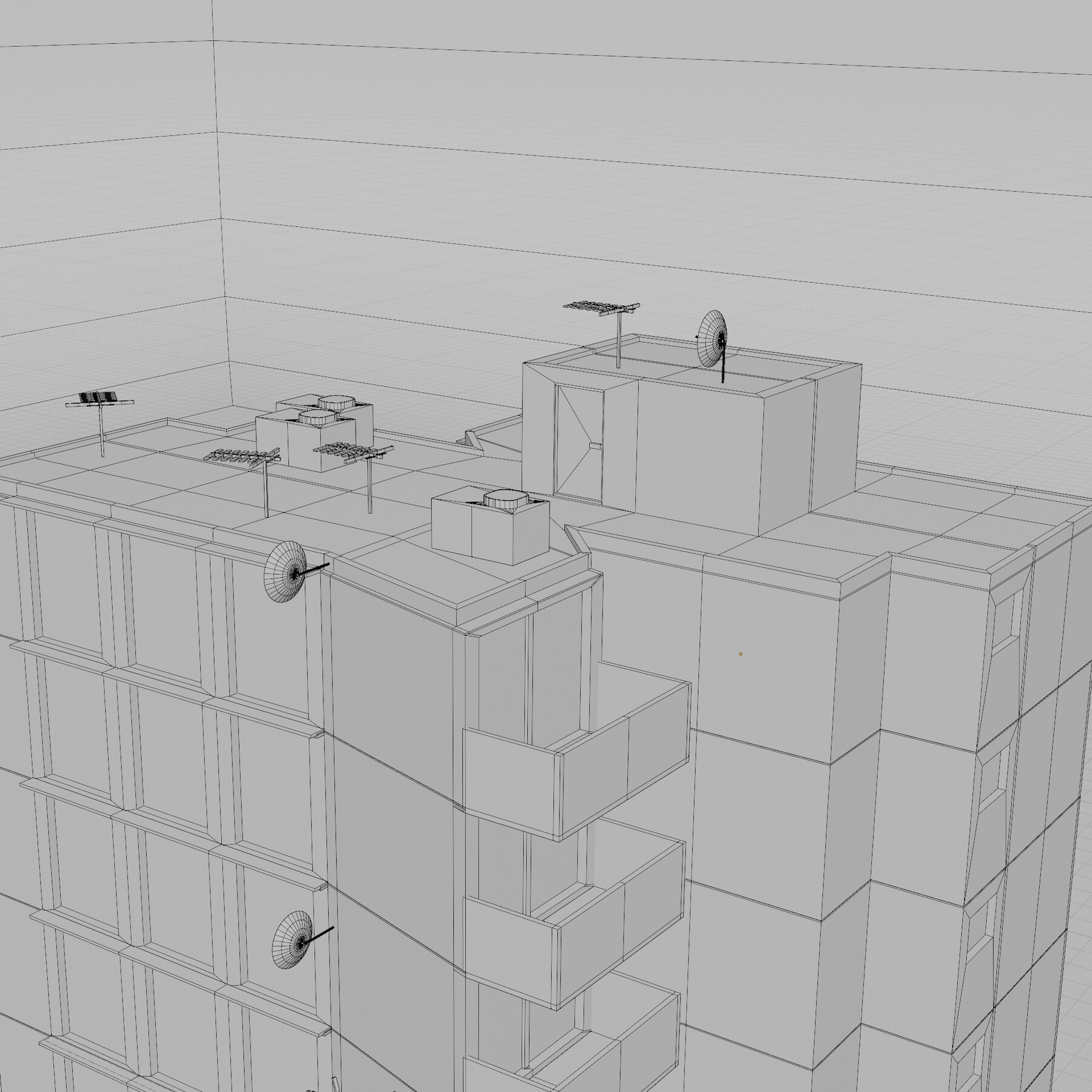 ArtStation - High Rise 1 - 3D-Model | Game Assets