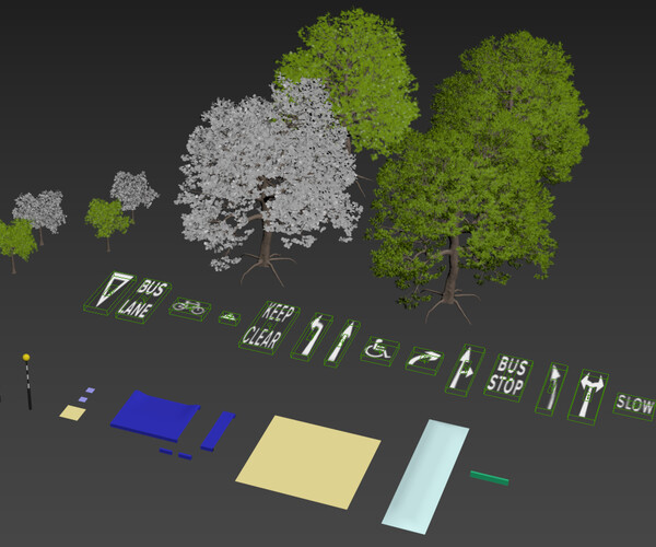 ArtStation - Site Creation System (3D Max, Railclone, Forest Pack, VRay ...