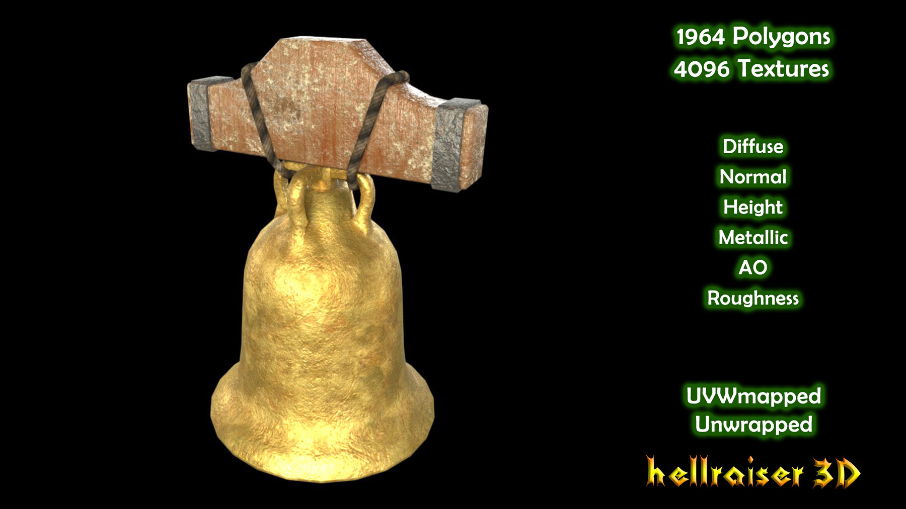 ArtStation - Bell 2 - PBR - Textured | Game Assets