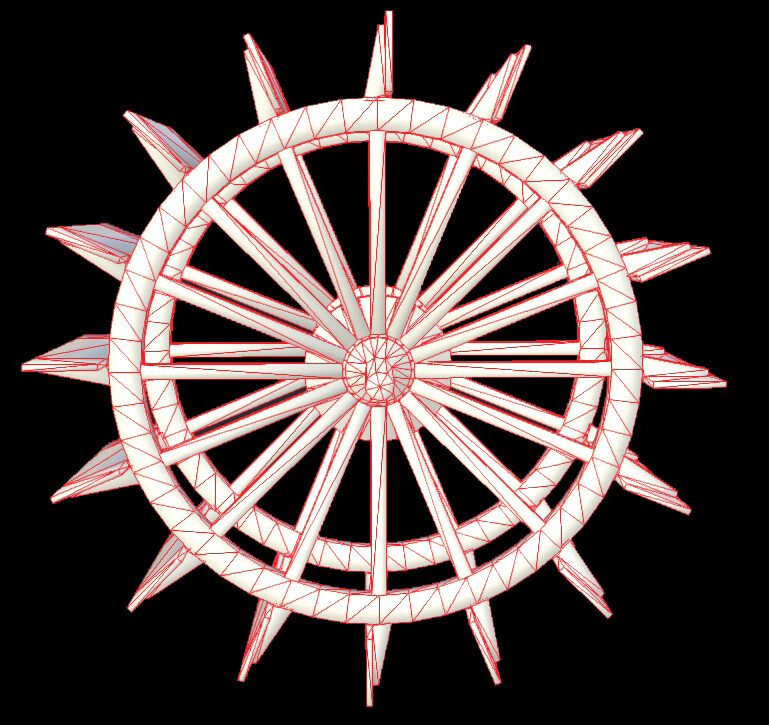 ArtStation - Water Wheel - PBR - Textured | Game Assets