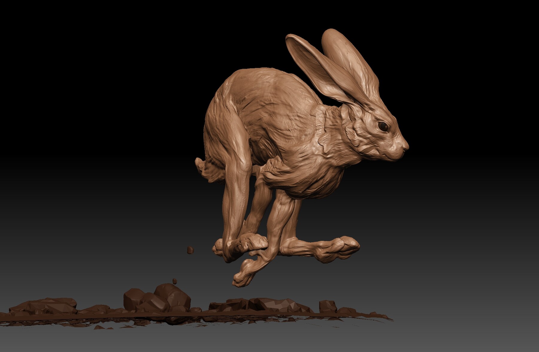 ArtStation - Rabbit/Hare BaseMesh and 3d printable model | Resources