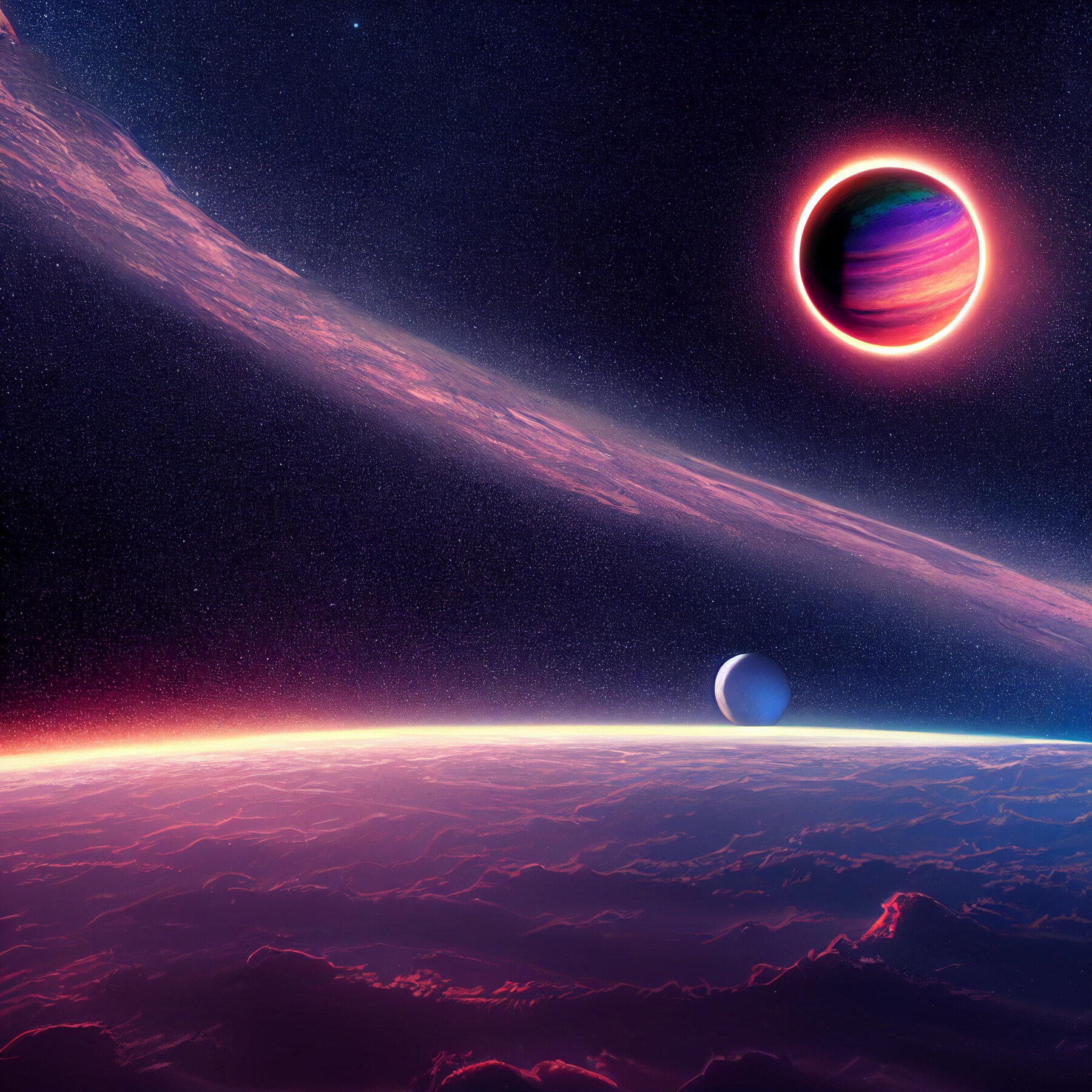 ArtStation - The expanse, planets | Artworks