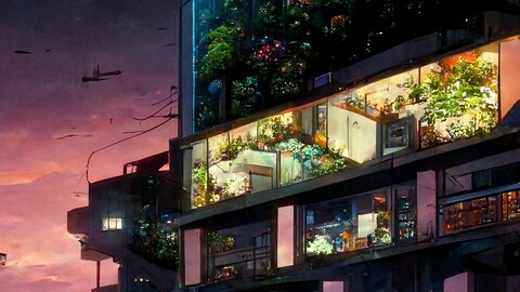 ArtStation - Anime architectural section Shinkai Makoto style | Artworks