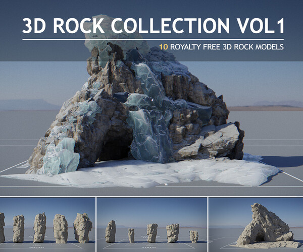 ArtStation - 3D Rock Collection vol.1 | Game Assets