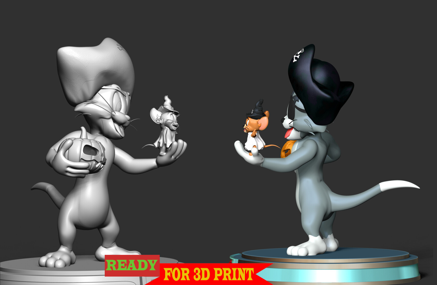 ArtStation - Tom - Jerry With Halloween | Resources