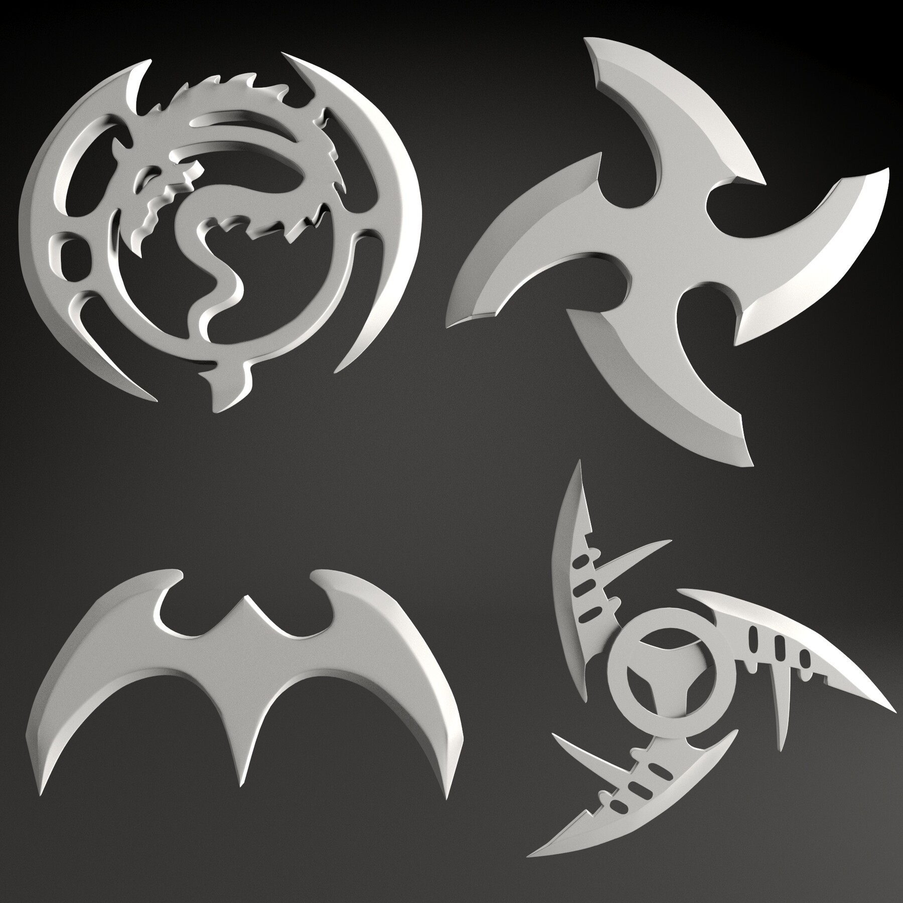ArtStation - 20 SHURIKEN BATMAN STAR COLLECTION . VOL 1 | Game Assets