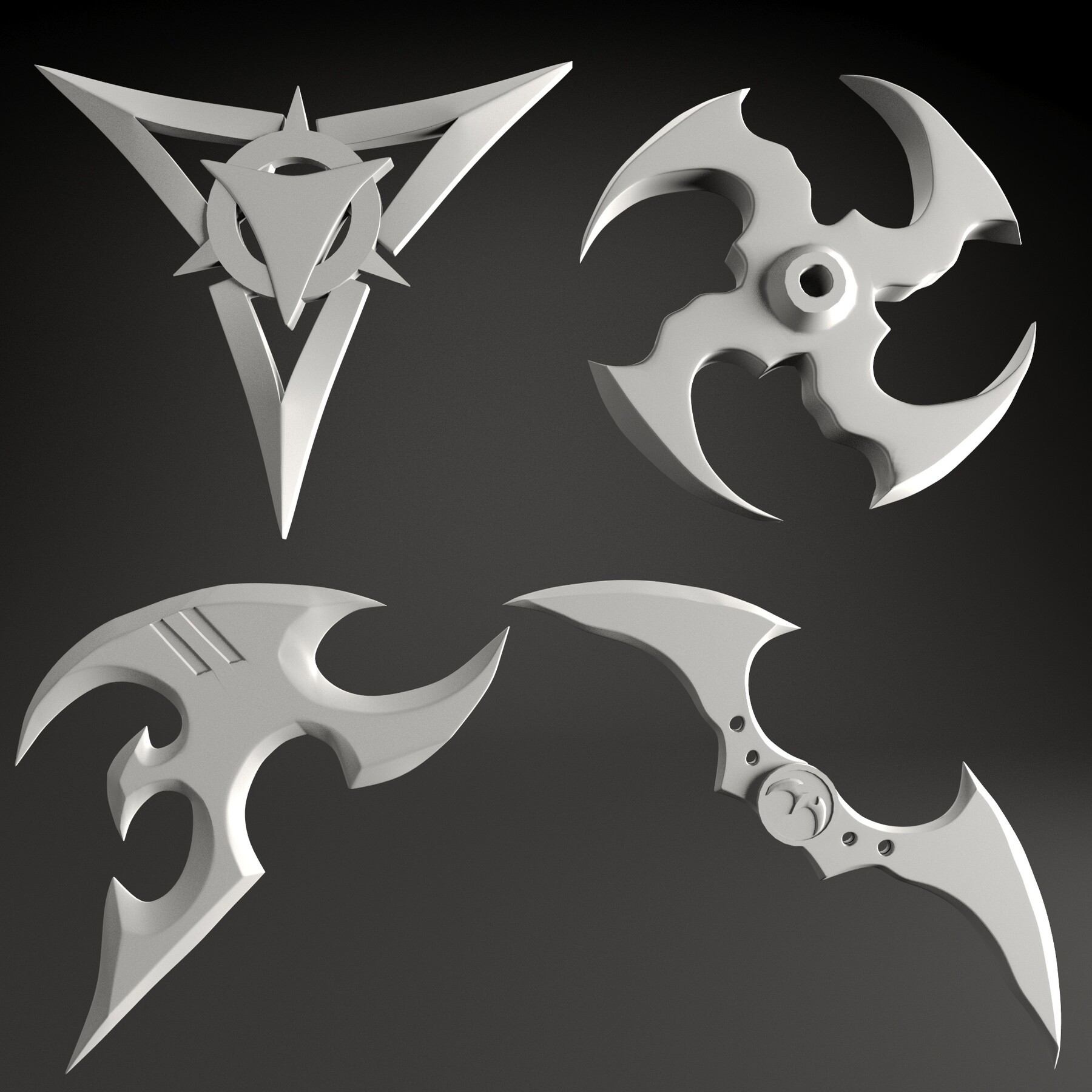 ArtStation - 20 SHURIKEN BATMAN STAR COLLECTION . VOL 1 | Game Assets