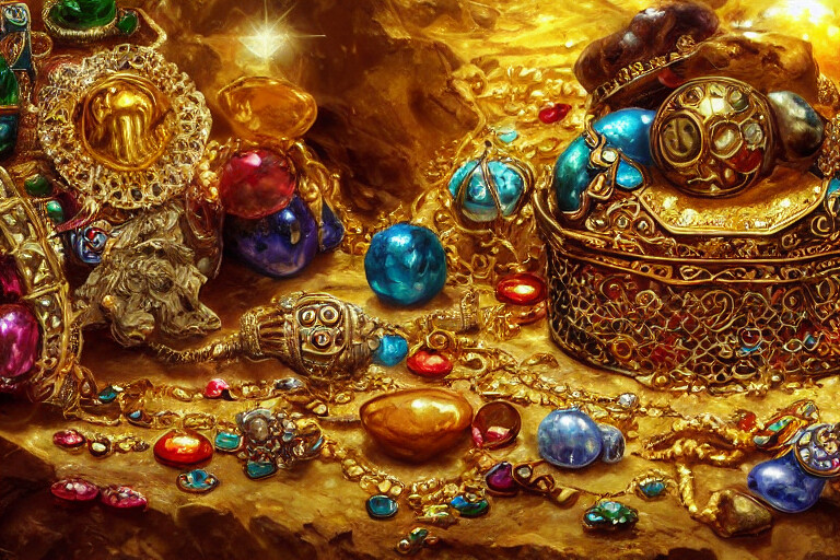 ArtStation - Alibaba cave treasure chest pirate 1000 png collection ...