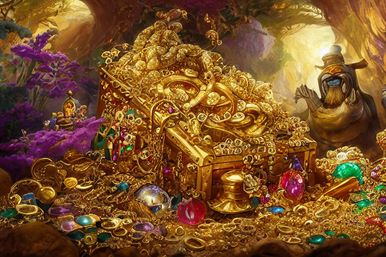 ArtStation - Alibaba cave treasure chest pirate 1000 png collection ...