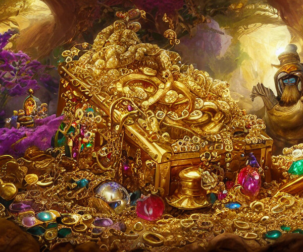 ArtStation - Alibaba cave treasure chest pirate 1000 png collection ...