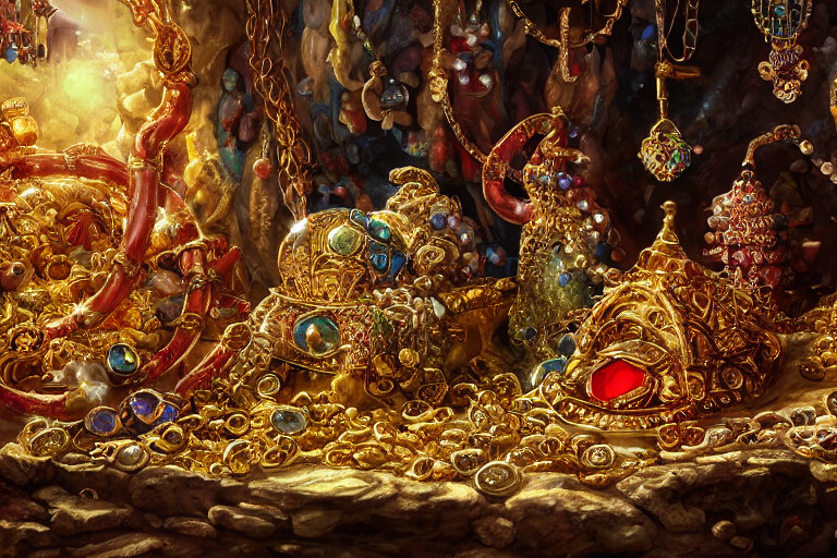 ArtStation - Alibaba cave treasure chest pirate 1000 png collection ...