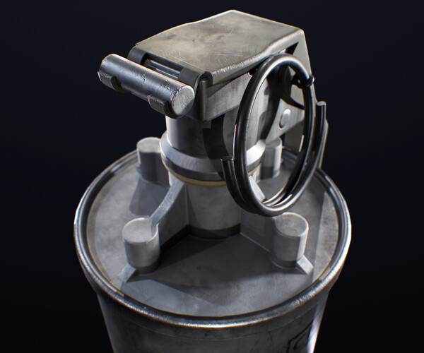 ArtStation - Defense Technology Smoke Grenade | Game Assets