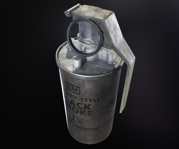 ArtStation - Defense Technology Smoke Grenade | Game Assets